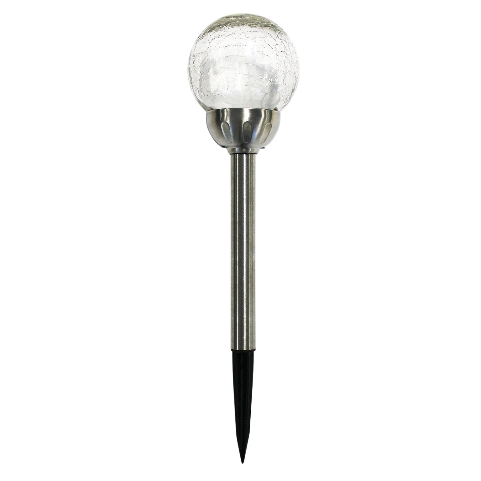 Night Bloom Stainless Steel Solar Orb Light