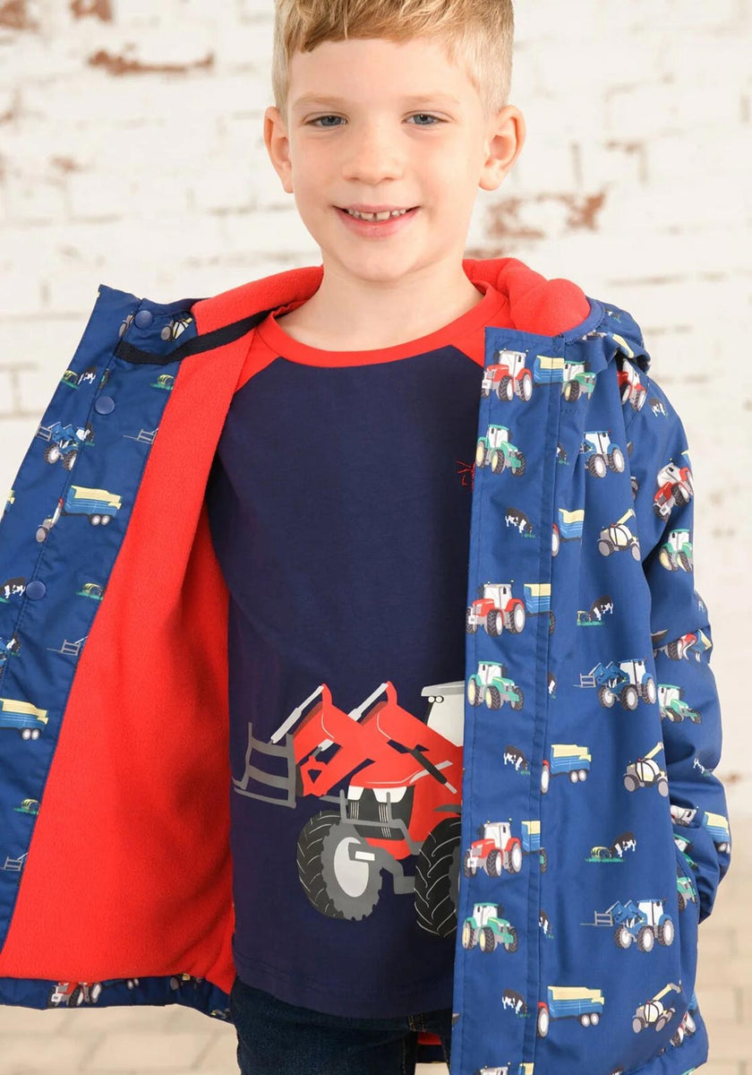 Ethan Boys Coat Tractor