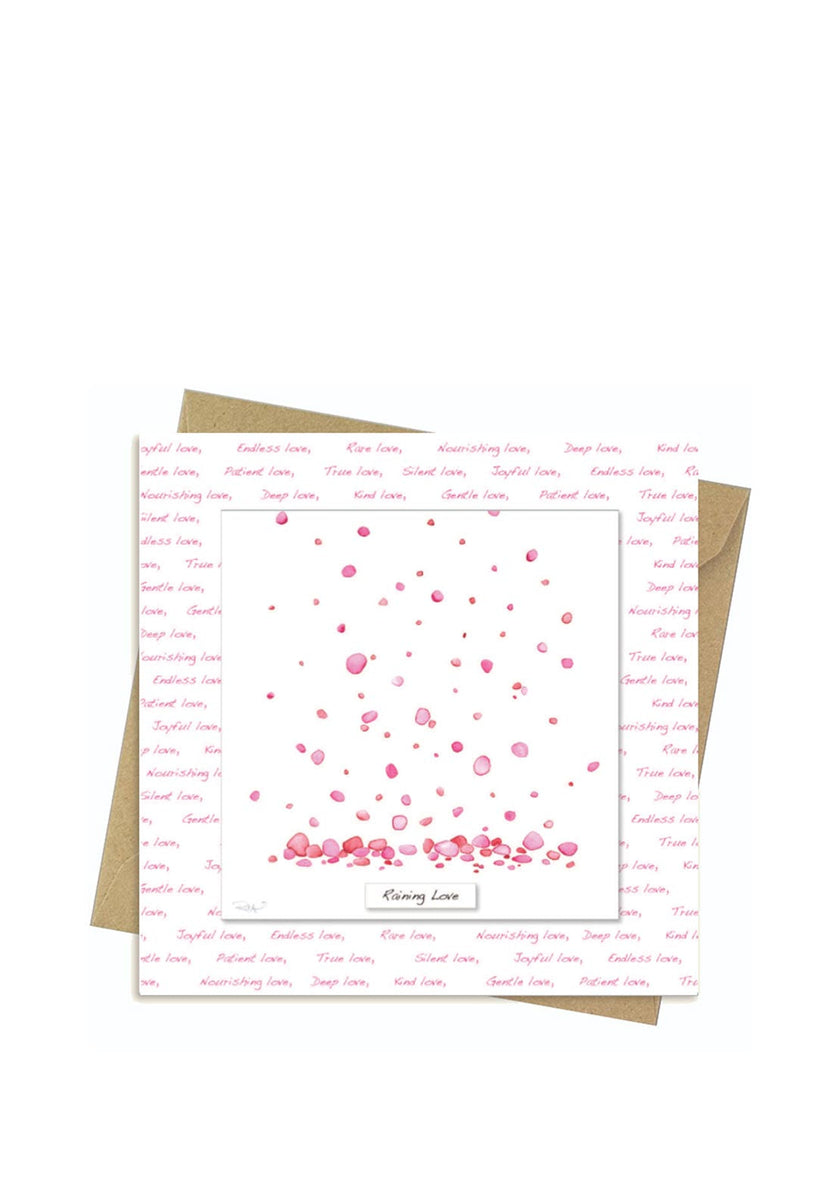 Raining Love Greeting Card