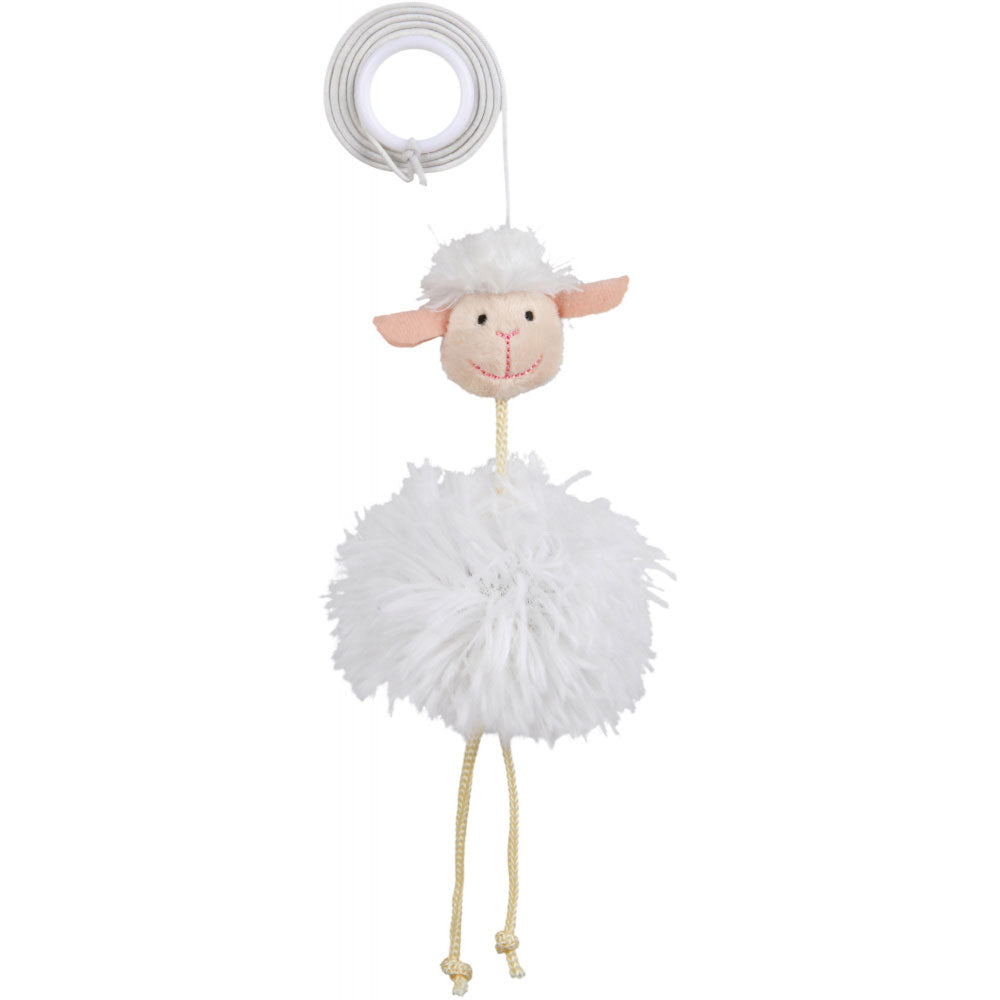 Sheep on Elastic Band with Bell | 20cm