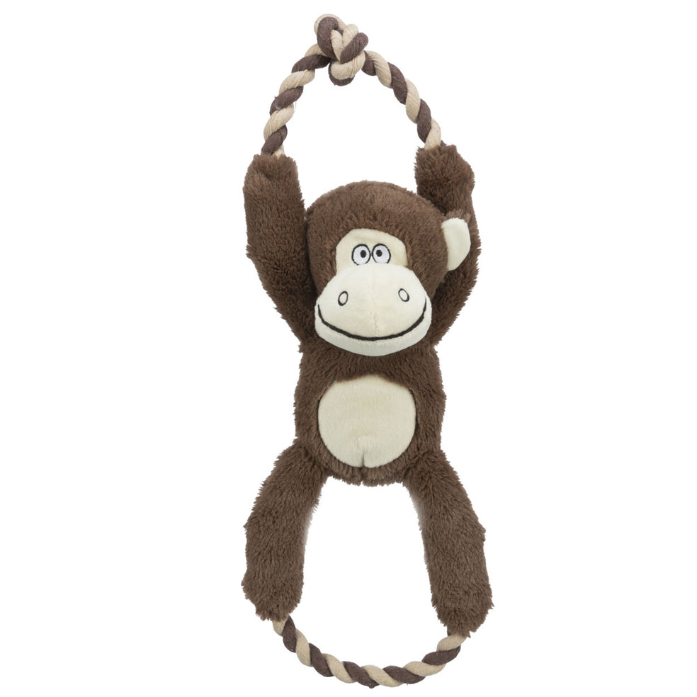 Monkey Plush Rope Dog Toy