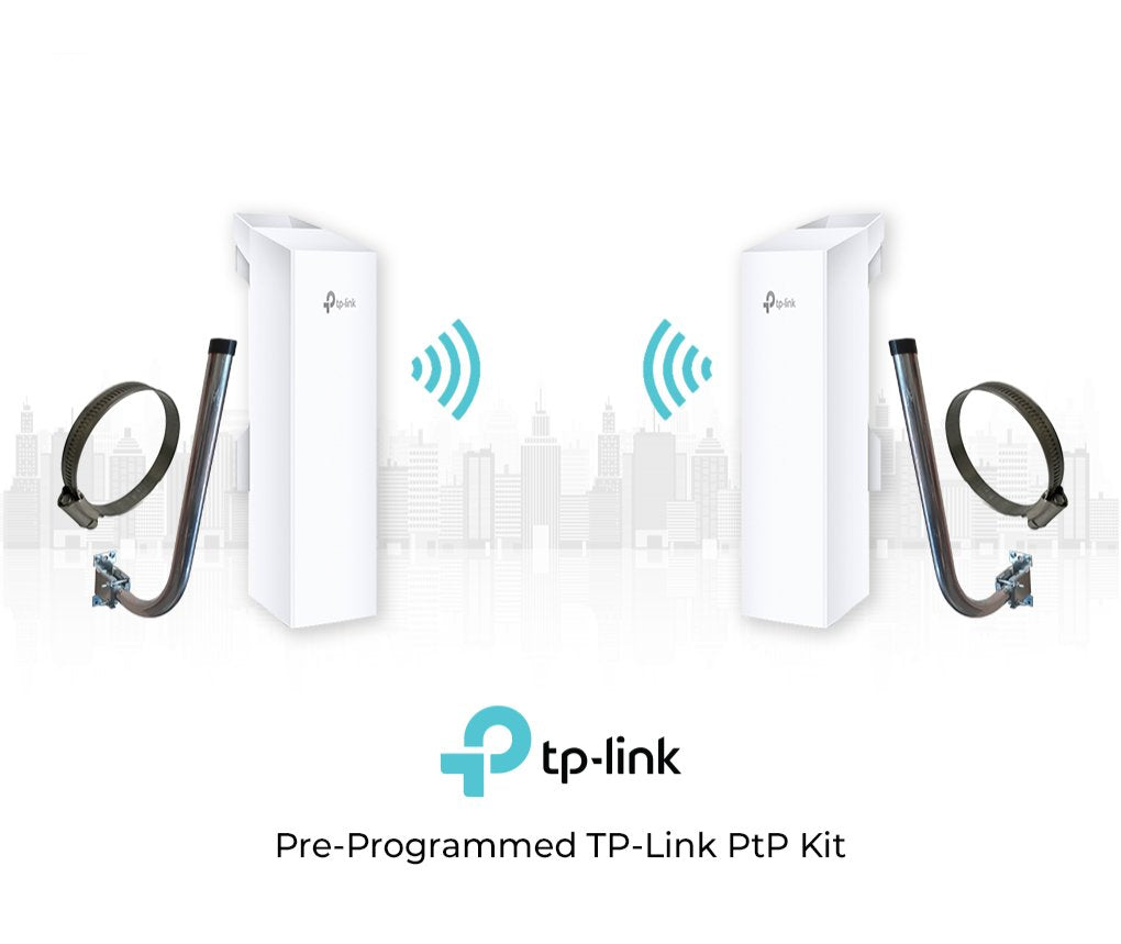 TP-Link 5GHz Wireless Pre-Configured Kit with Wall Brackets